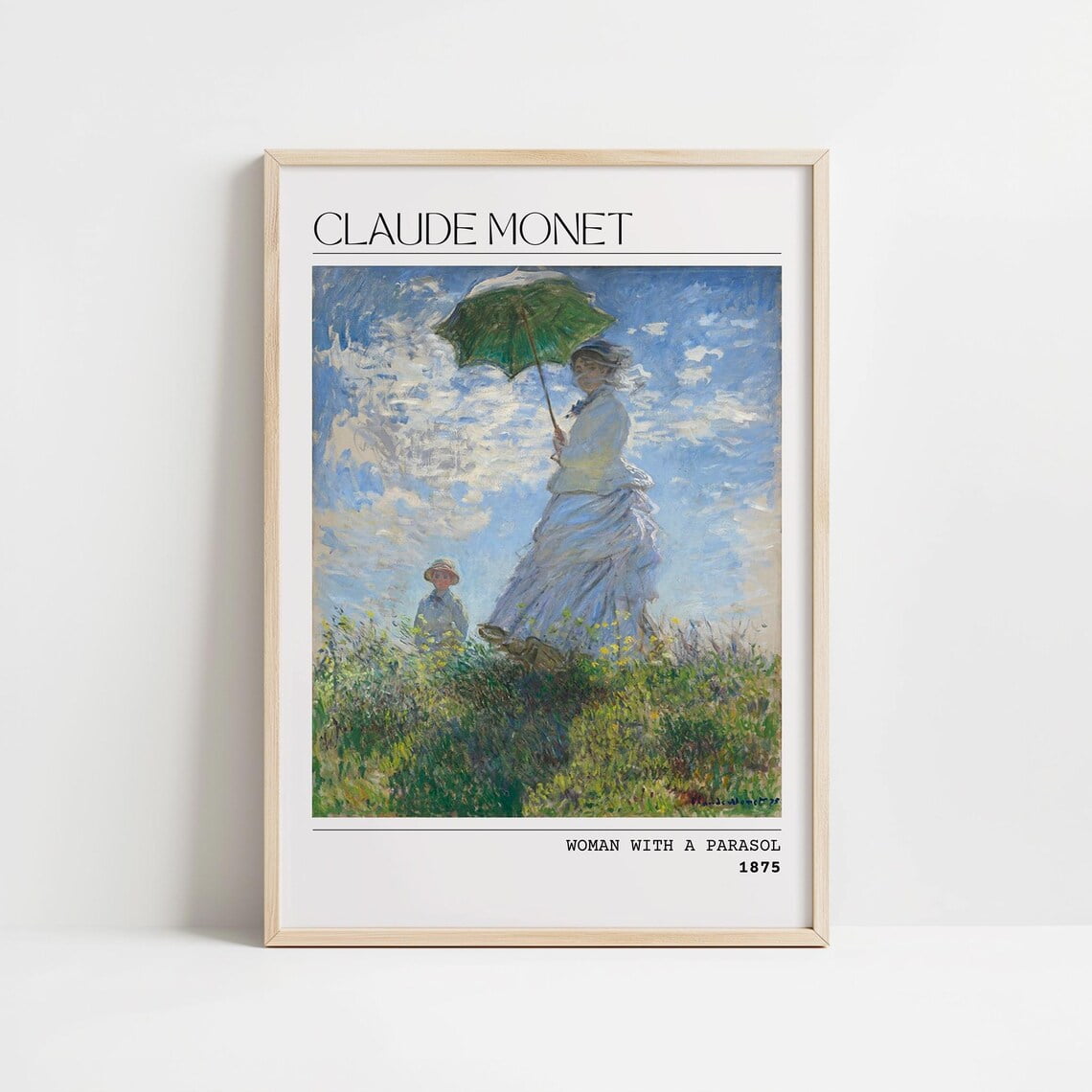Modroom Vintage Claude Monet Painting | Woman With A Parasol ...