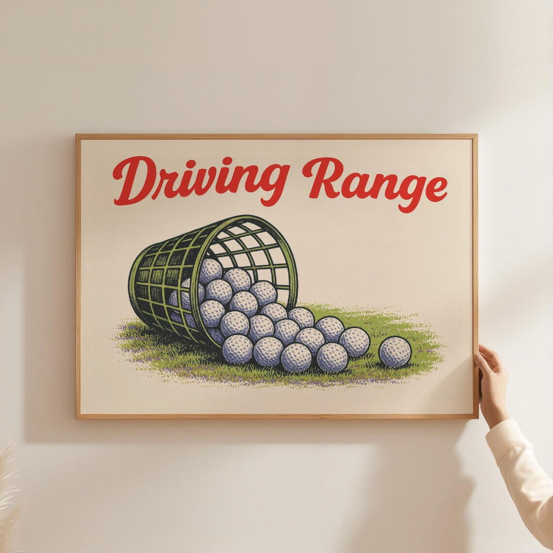 Modroom Vintage Golf Print | Retro Golf Poster Wall Art Wall Art ...