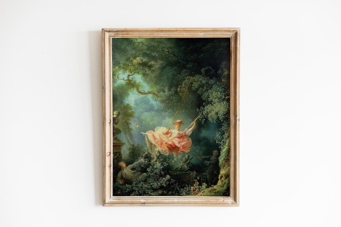 Modroom Vintage Painting Of The Swing By Jean-Honorã© Fragonard ...