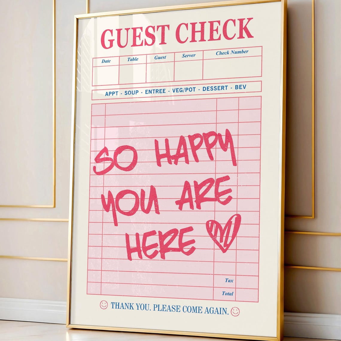Modroom Welcome Sign For House Guest Check Poster Poster, So Happy You ...