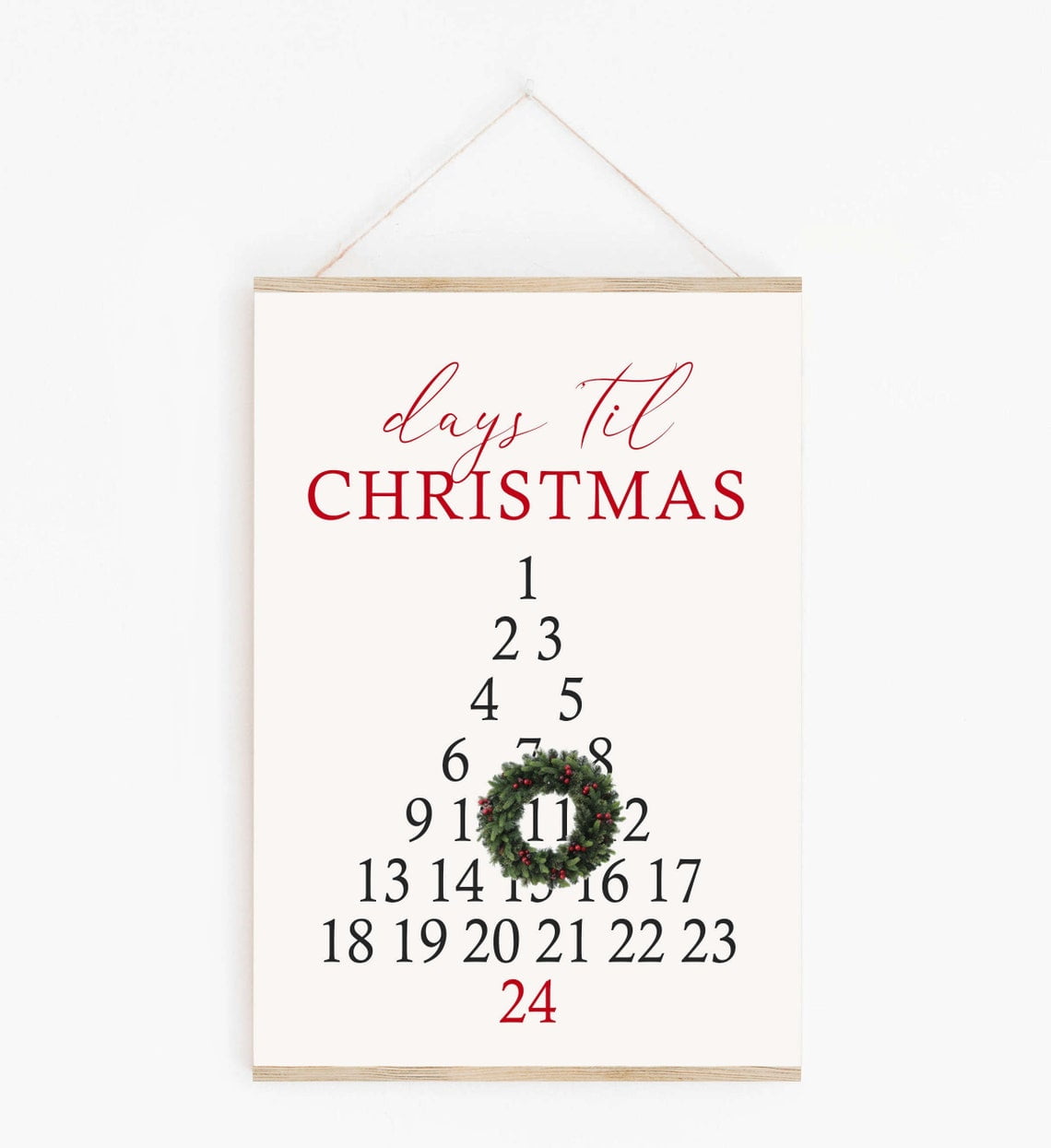 Modroom Winter Holiday Countdown Posterable – Farmhouse Holiday ...