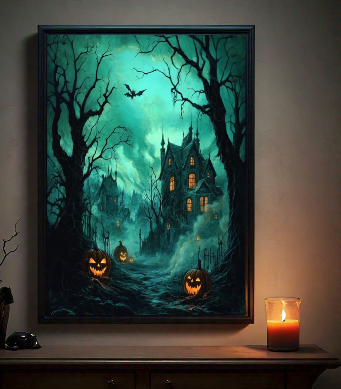Modroom Witchy Decor Gothic Haunted House Spooky Season, Modern Wall ...