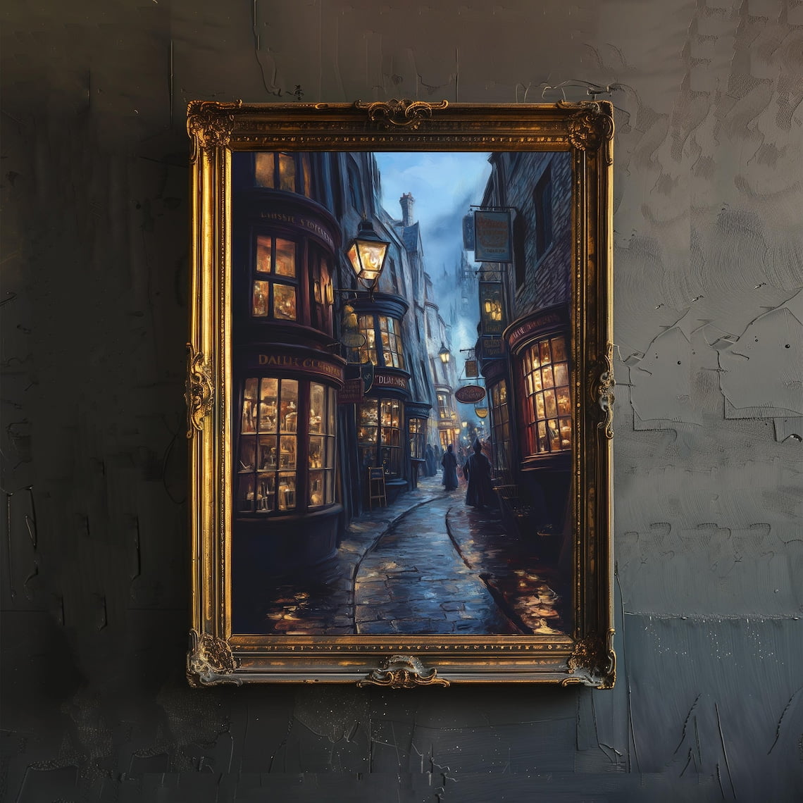 Modroom Wizards Alley Cottagecore Poster Enchanted Vintage Mystical ...