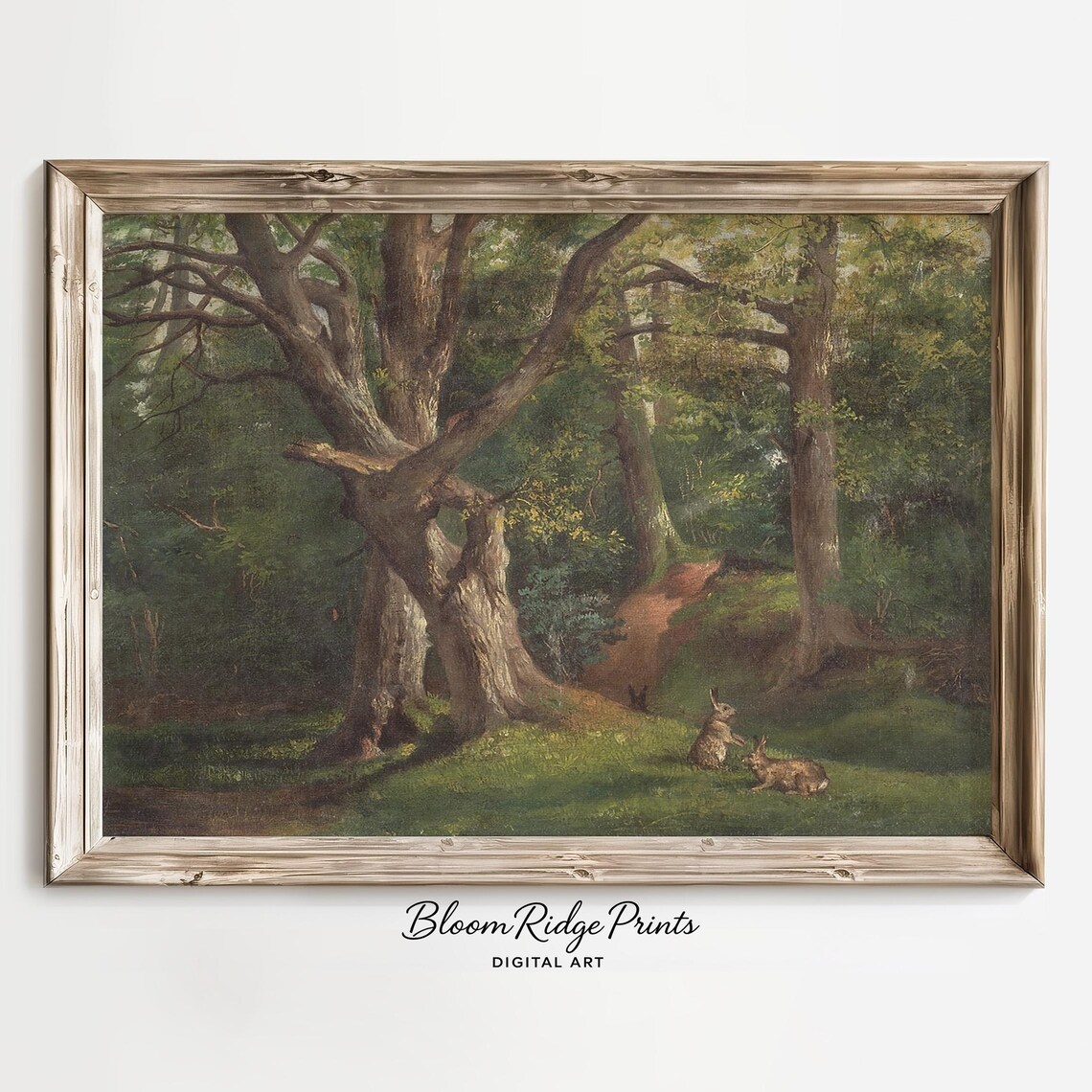 Modroom Woodland Animal Art Print | Vintage Forest Animal Nursery Decor ...