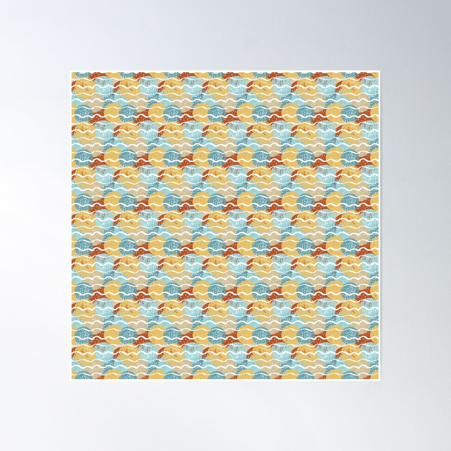 Modroom Woolen Balls Poster Wall Art, Modern Wall Decor, 16x16 UNFRAMED ...