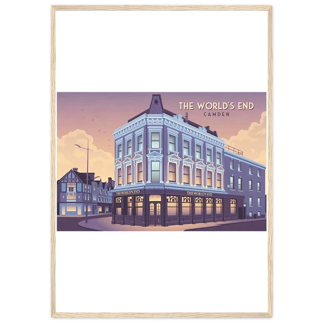 Modroom Worlds End Camden Poster Camden Town London Travel Poster ...