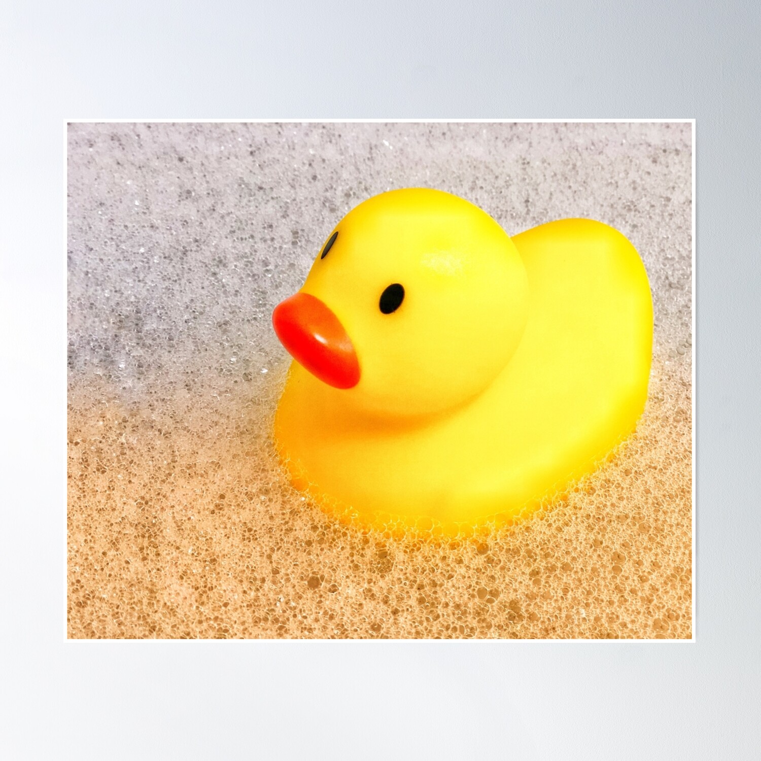 Modroom Yellow Rubber Duck Poster Wall Art, Modern Wall Decor, 8x12 ...