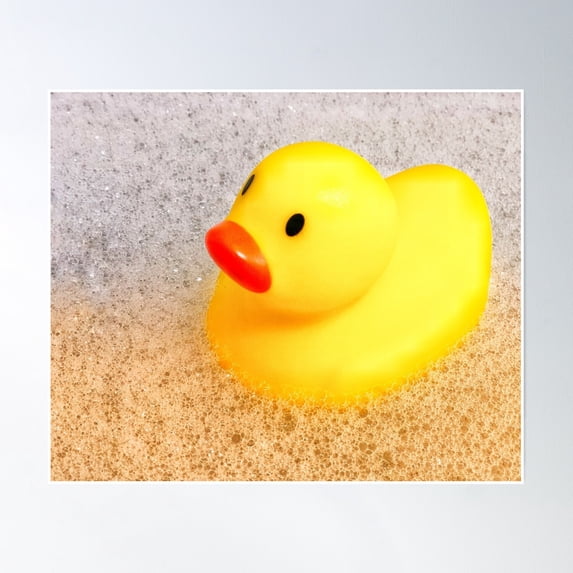 Modroom Yellow Rubber Duck Poster Wall Art, Modern Wall Decor, 8x12 ...