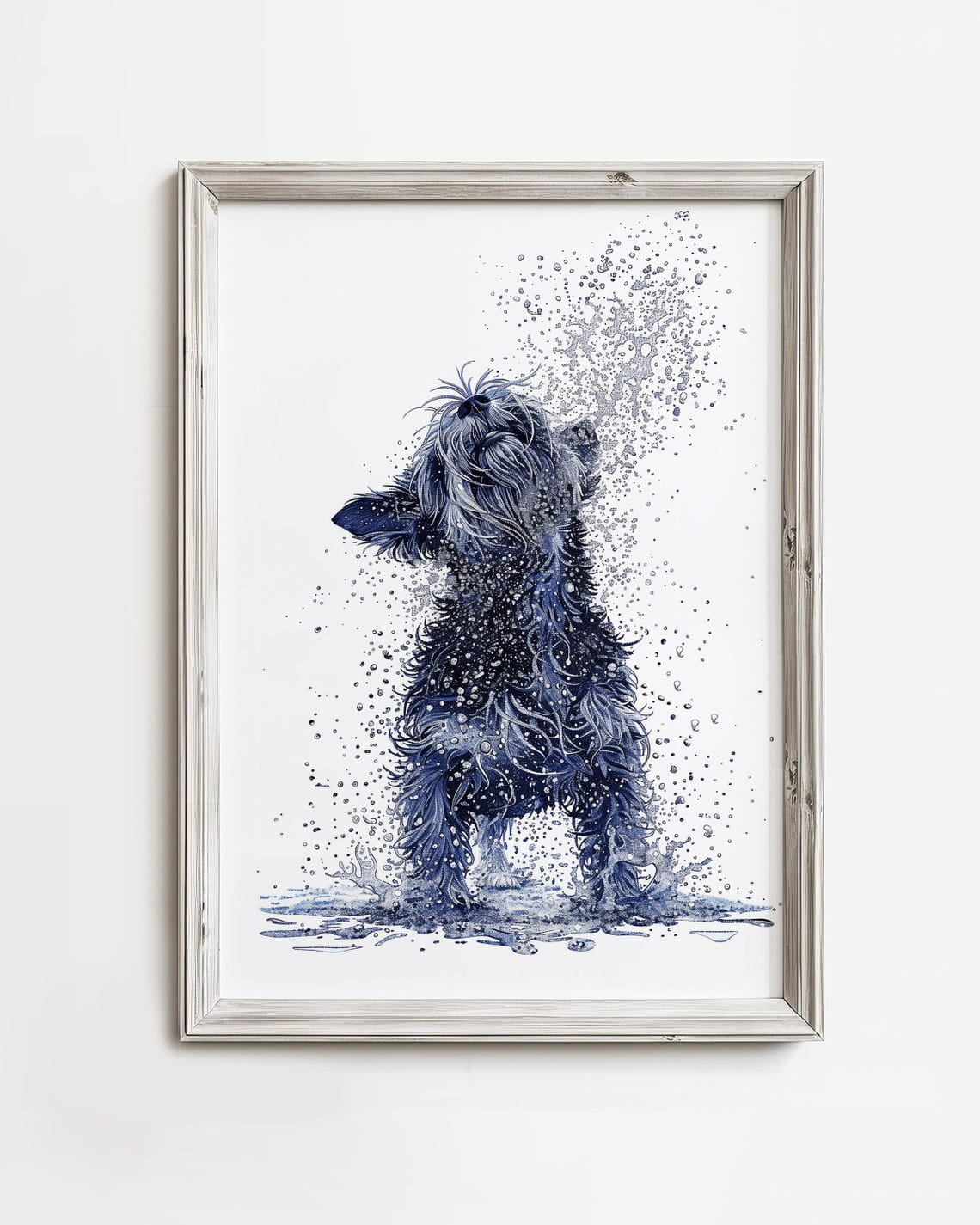 Modroom Yorkshire Terrier Shaking, Wet Yorkie Coastal Dog, Summer Home ...