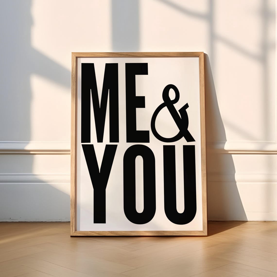 Modroom Me & You Print | 3 Colours | Typography (Love Print, Lounge ...