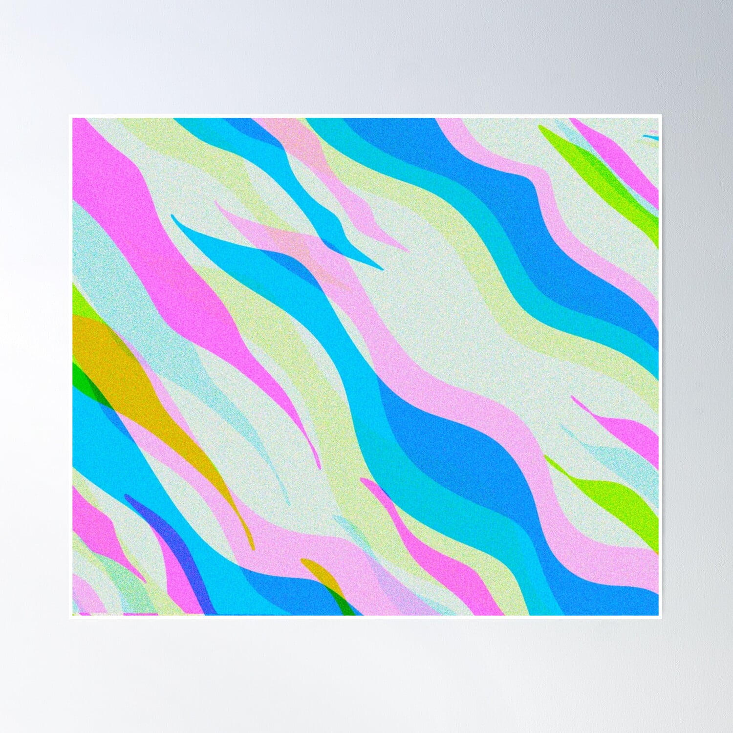 Modroom Zebra Print Multicolor And Blue Zebra Stripes Wild Animal Print ...