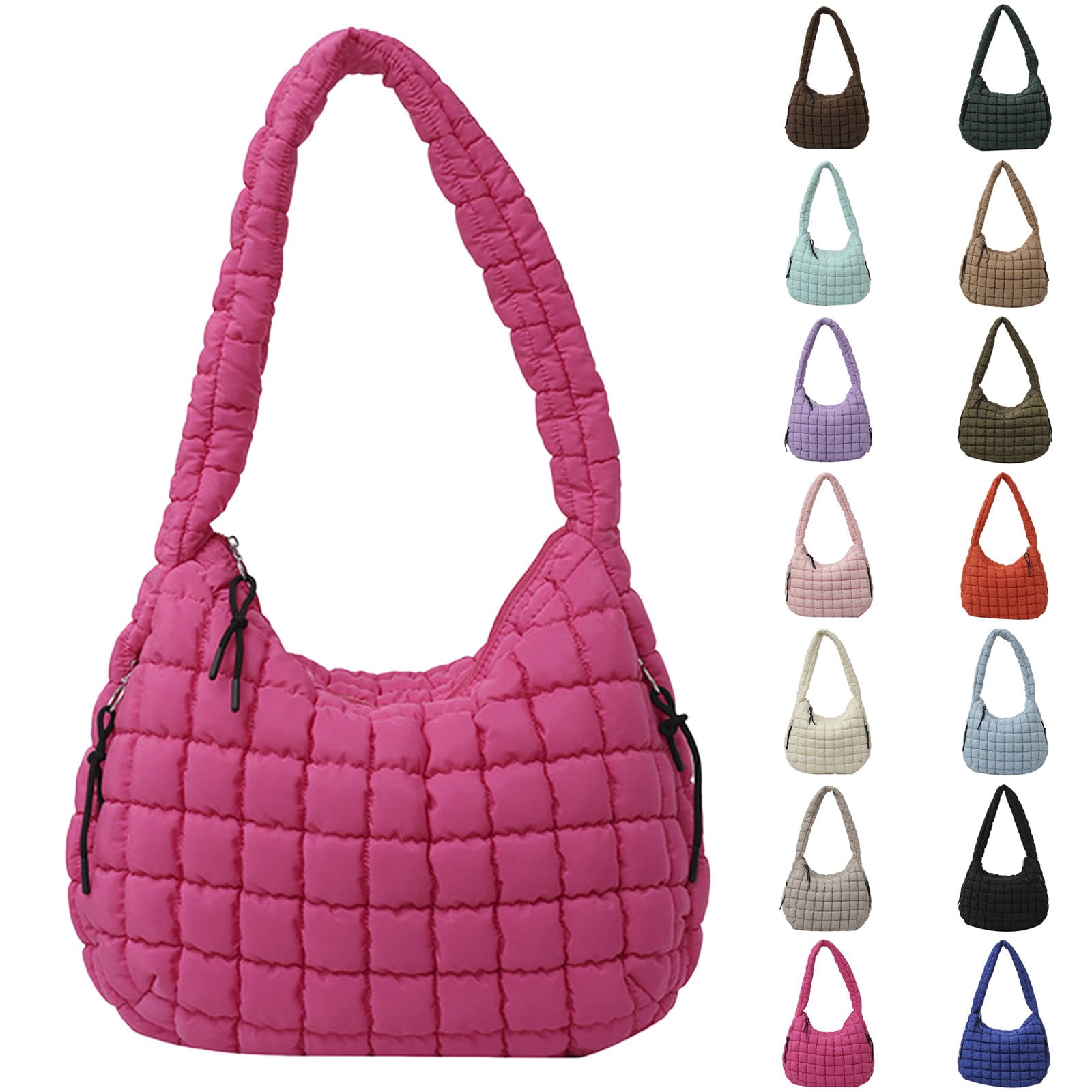 Modstep Women Quilted Puffy Tote Bag Cute Clouds Shoulder Bags ...