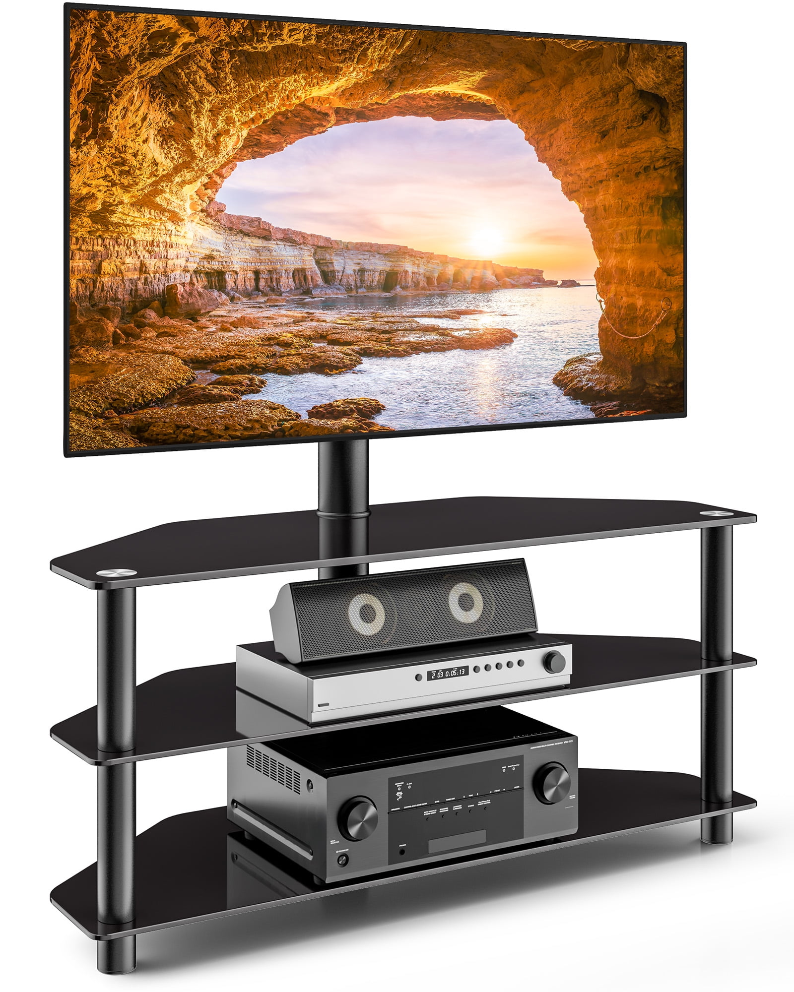 "Modstyle Entertainment Center, Flat Panel Screen, 3-Tier Swivel Floor ...