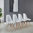 Modstyle Modern DSW Shell Plastic Kitchen Dining Room Chairs Set of 4 ...