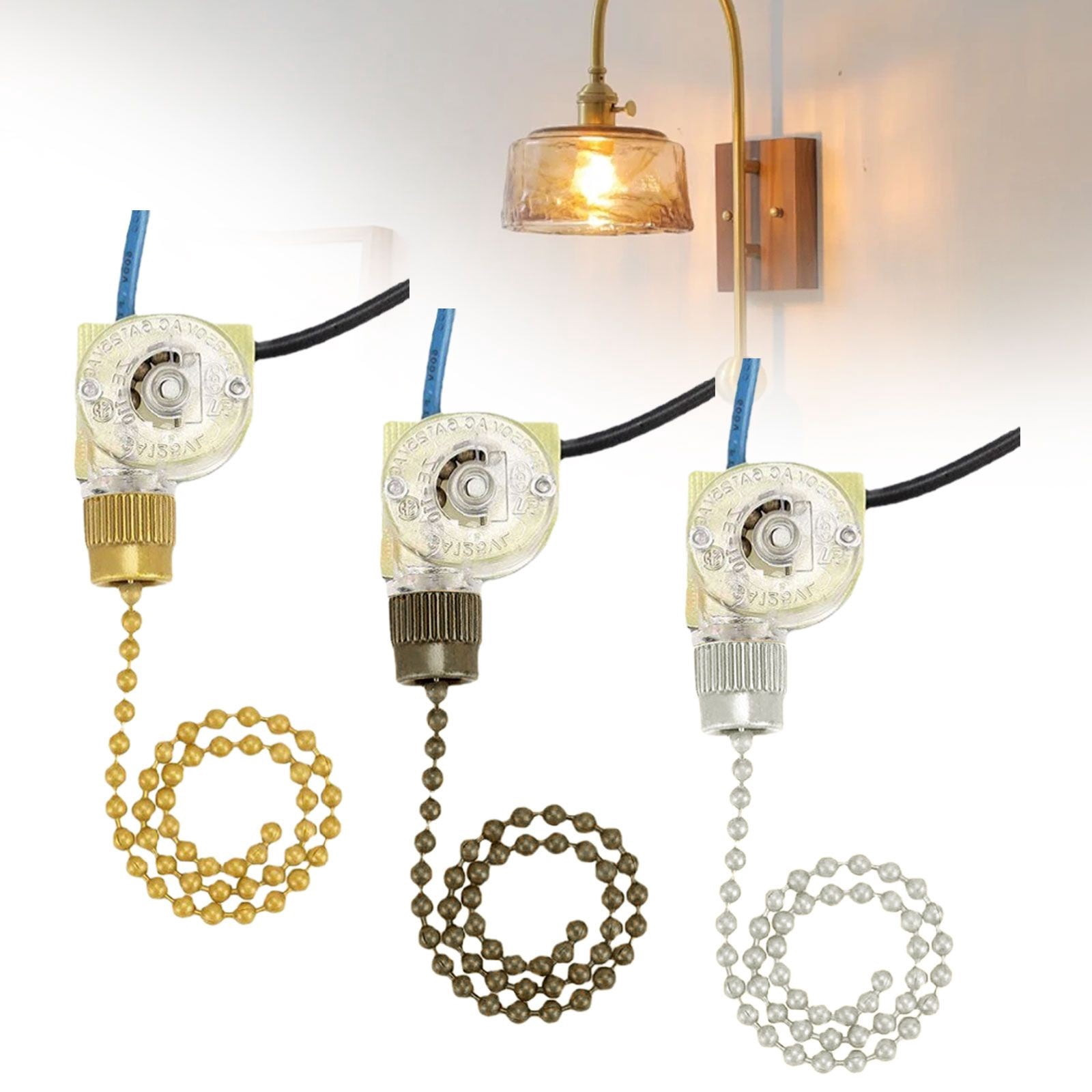 ModuNook Pull Chain Switch, Ceiling Fan Light Switch, Pull Chain ...