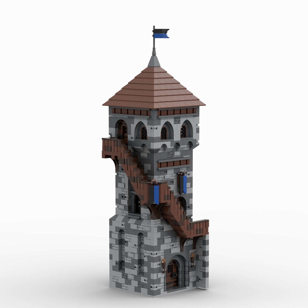 Modubrix Mocs Buildings Blocks Toy Sets Tower Expansion for Medieval ...