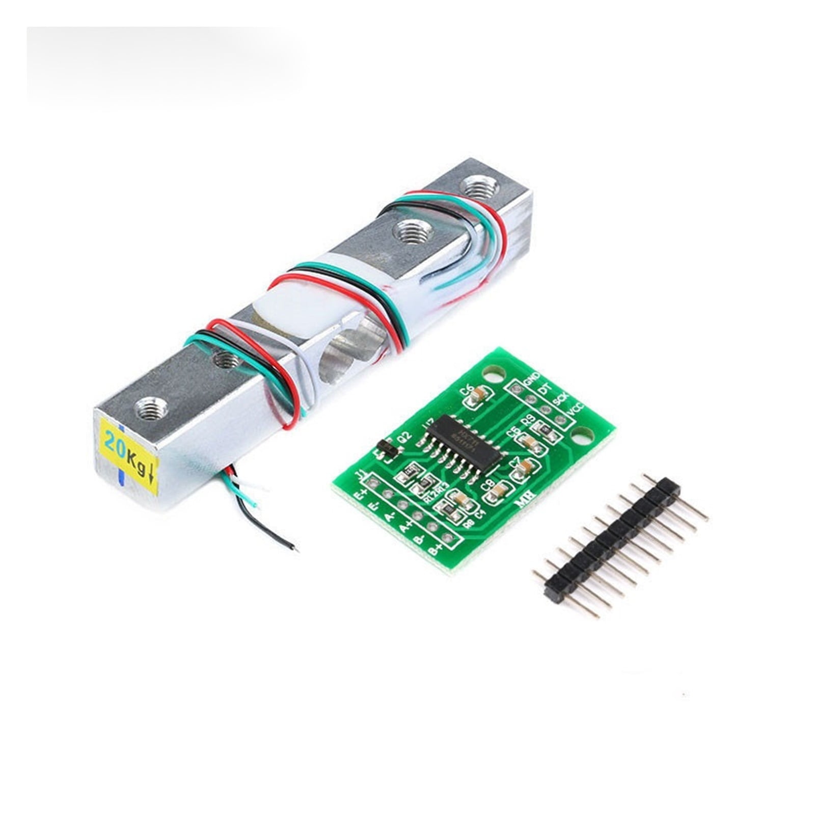 Modul Beban Sel 1KG 5KG 10KG 20KG HX711 AD Sensor Elektronik Modul ...