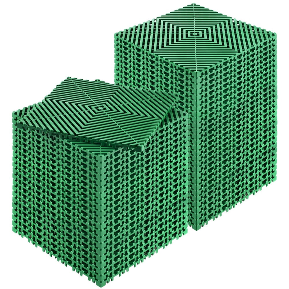 Modular 12 Inch x 12 Inch Interlocking Drainage Mat Tile for Garden Use ...