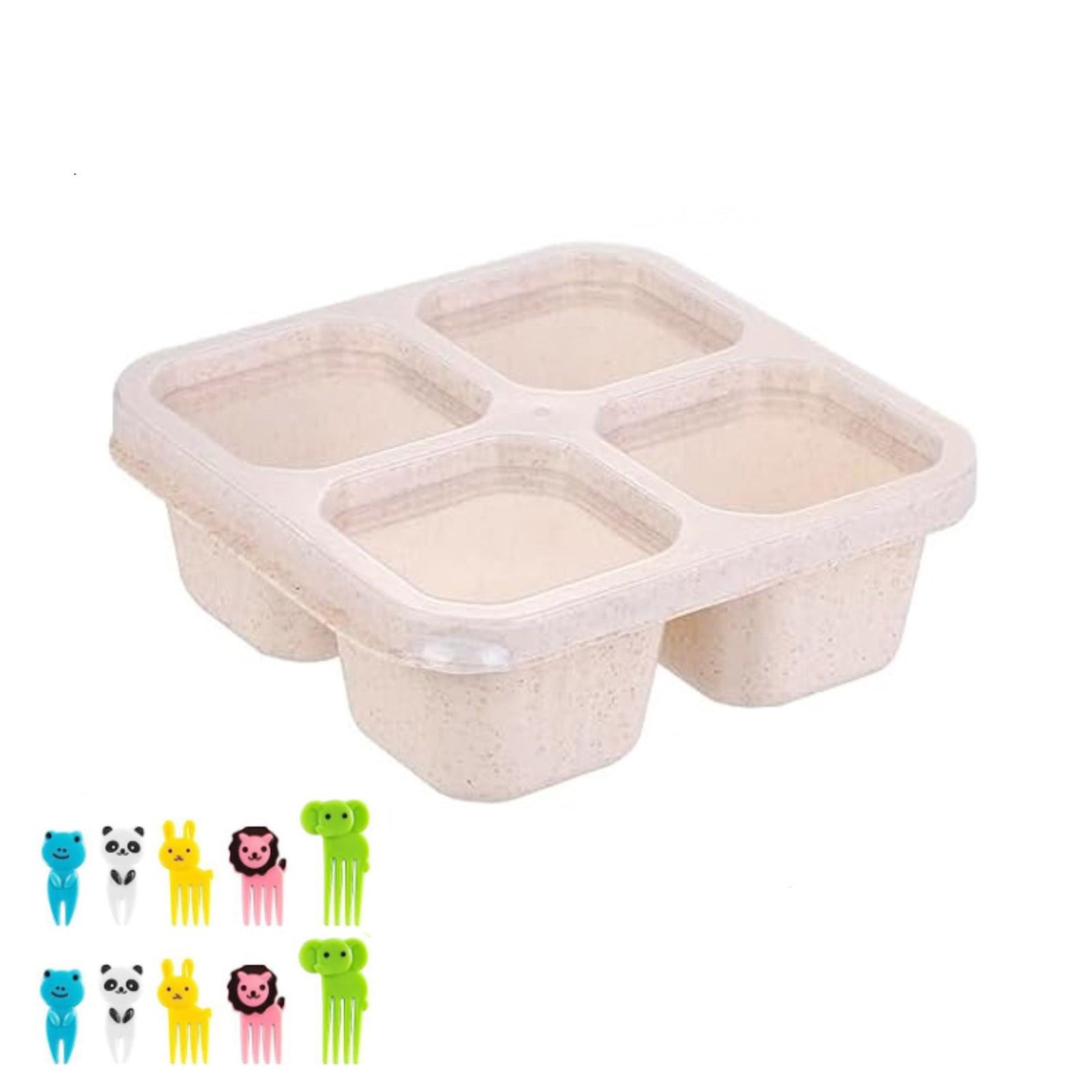 Modular 4-Compartment Bento Sy - Space-Smart Meal Prep Box With ...