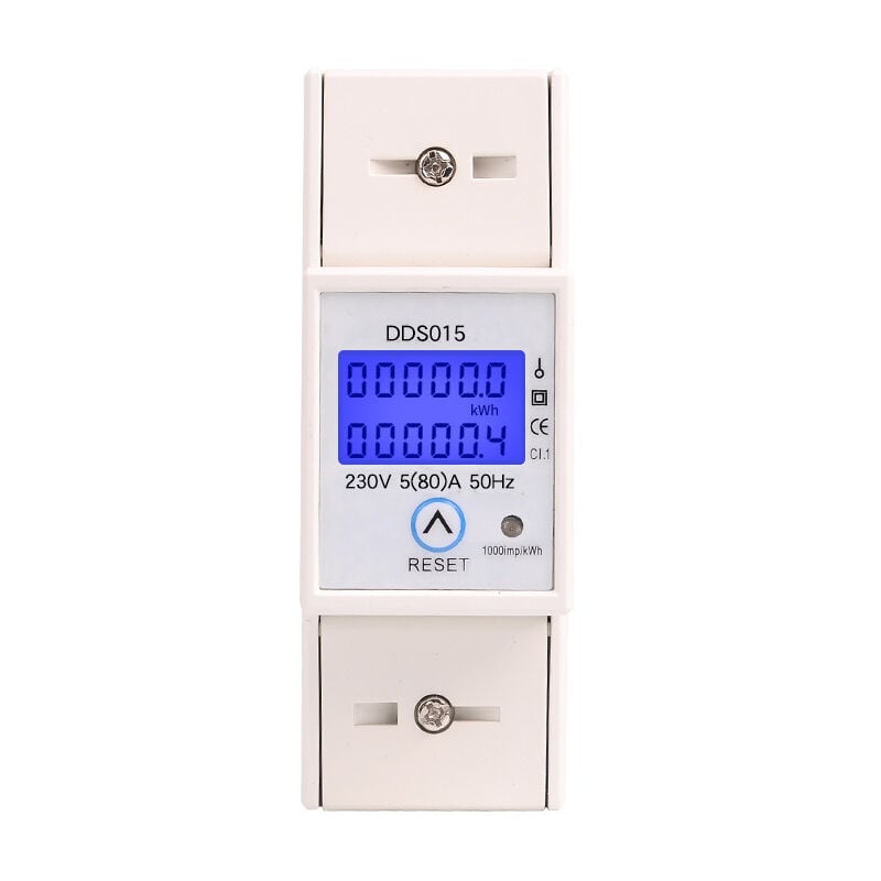 Modular 80A Maximum Single-Phase Meter, Single Electricity Price, Lcd ...