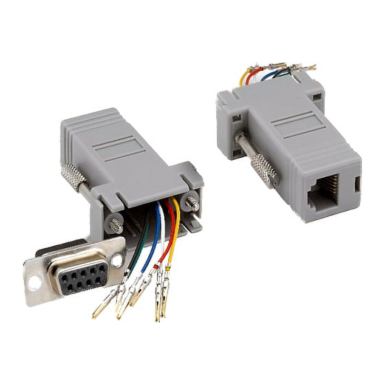 Modular Adapter, Gray, DB9 Female to RJ12 Jack - Walmart.com