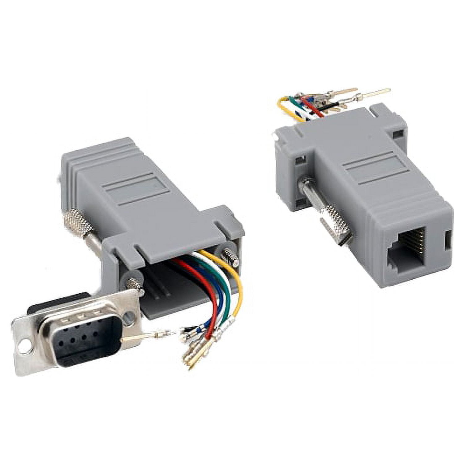 Modular Adapter, Gray, DB9 Male to RJ12 Jack: TV Accessories - Walmart.com