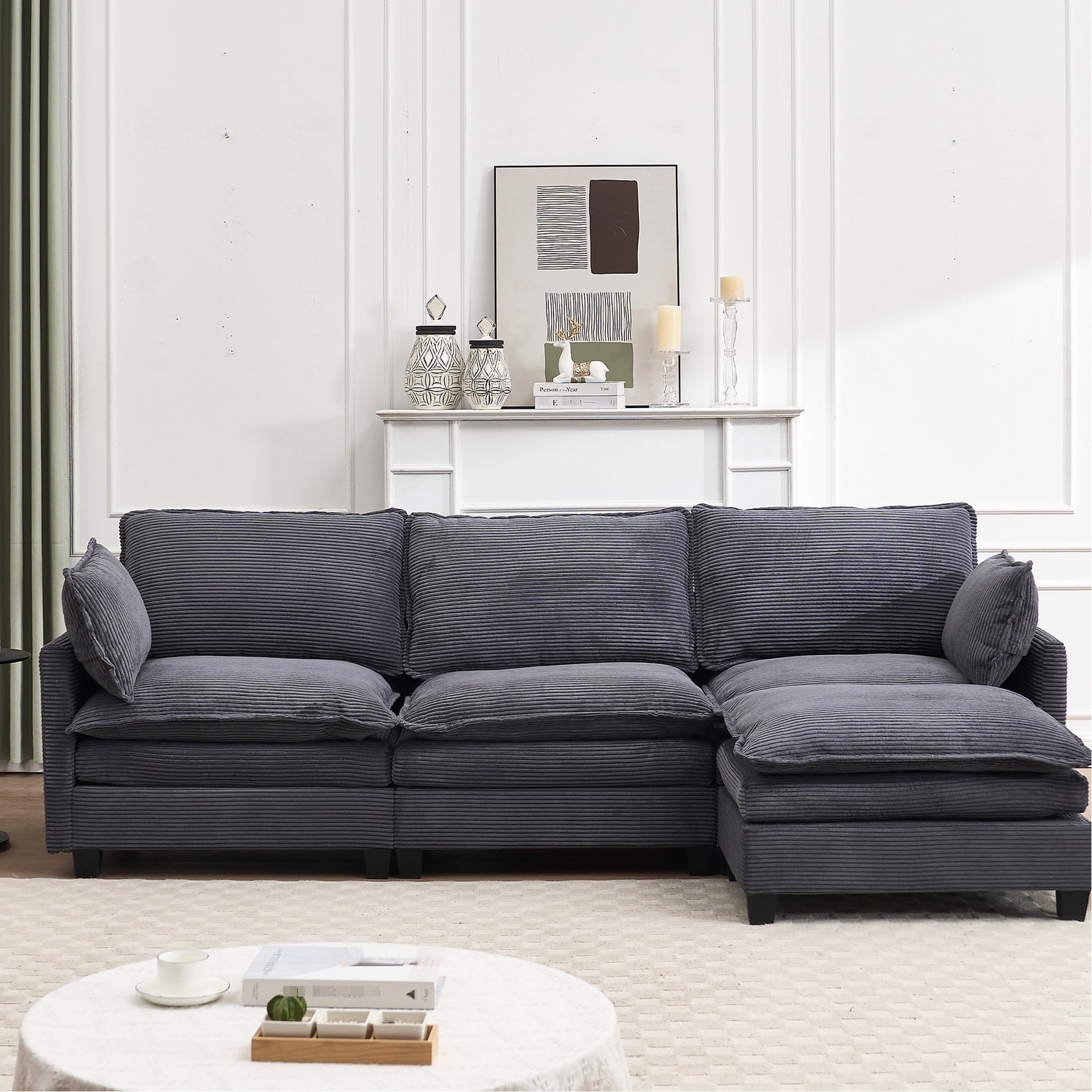 Modular Arrangement & Soft Wrap - around - Living Room Sofa for Family ...