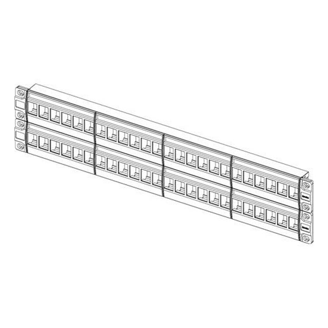 Modular Blank patch panel 48 ports 2U Patch Panels and Blocks - Walmart.com