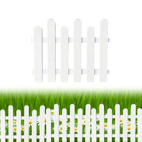 Modular Boundary Definition White Garden Fence, Decorative Picket ...