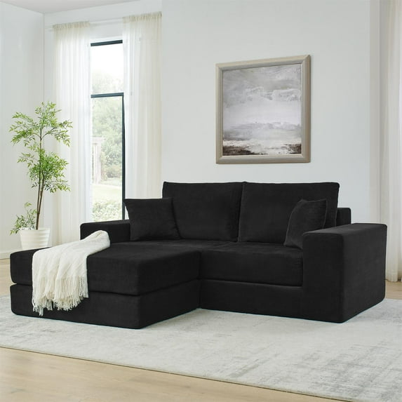 Modular Cloud Sectional Couch, Flexible L-Shaped Design with Removable ...