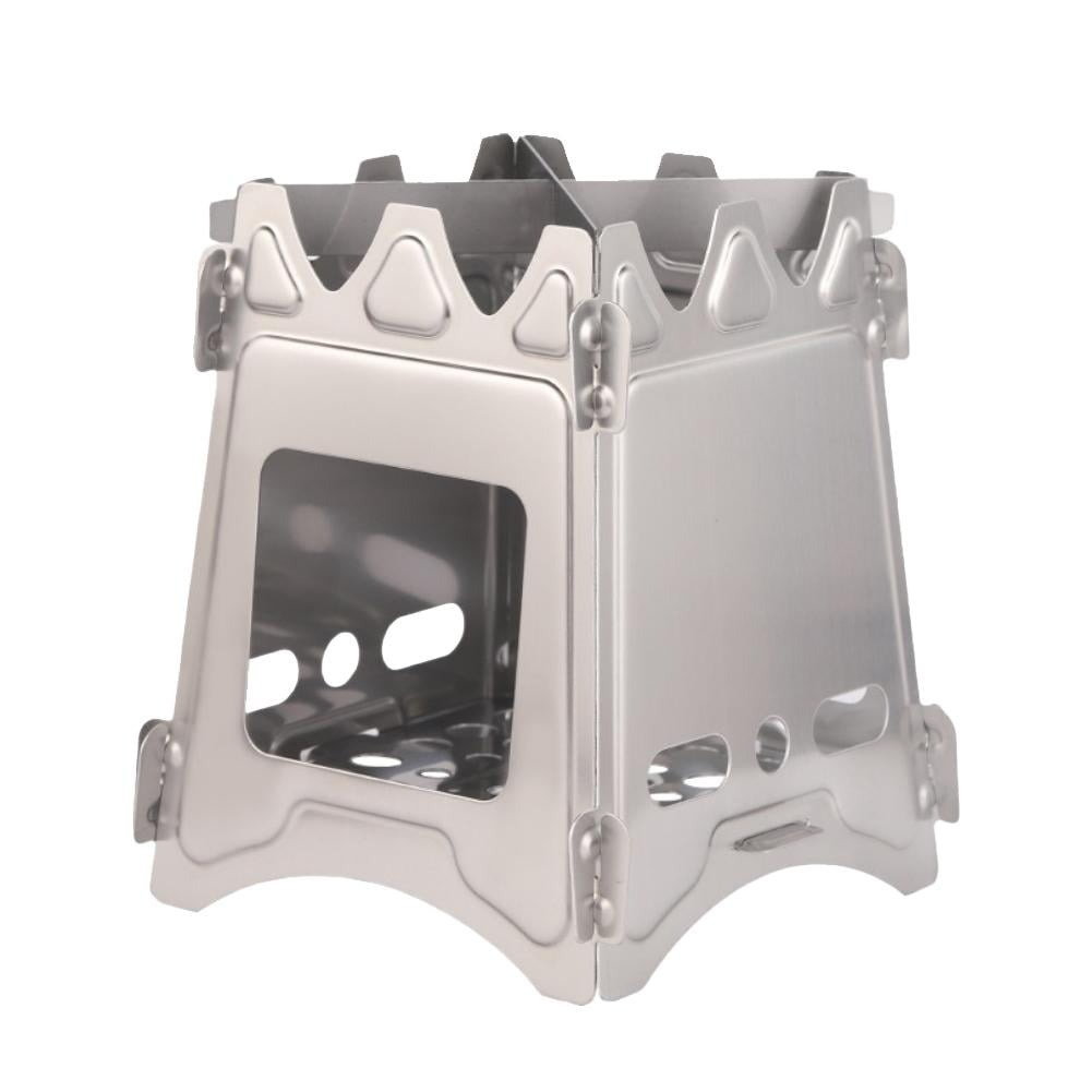 Modular Collapsible Steel Firepit 13" Square Portable Camping Fire Pit ...