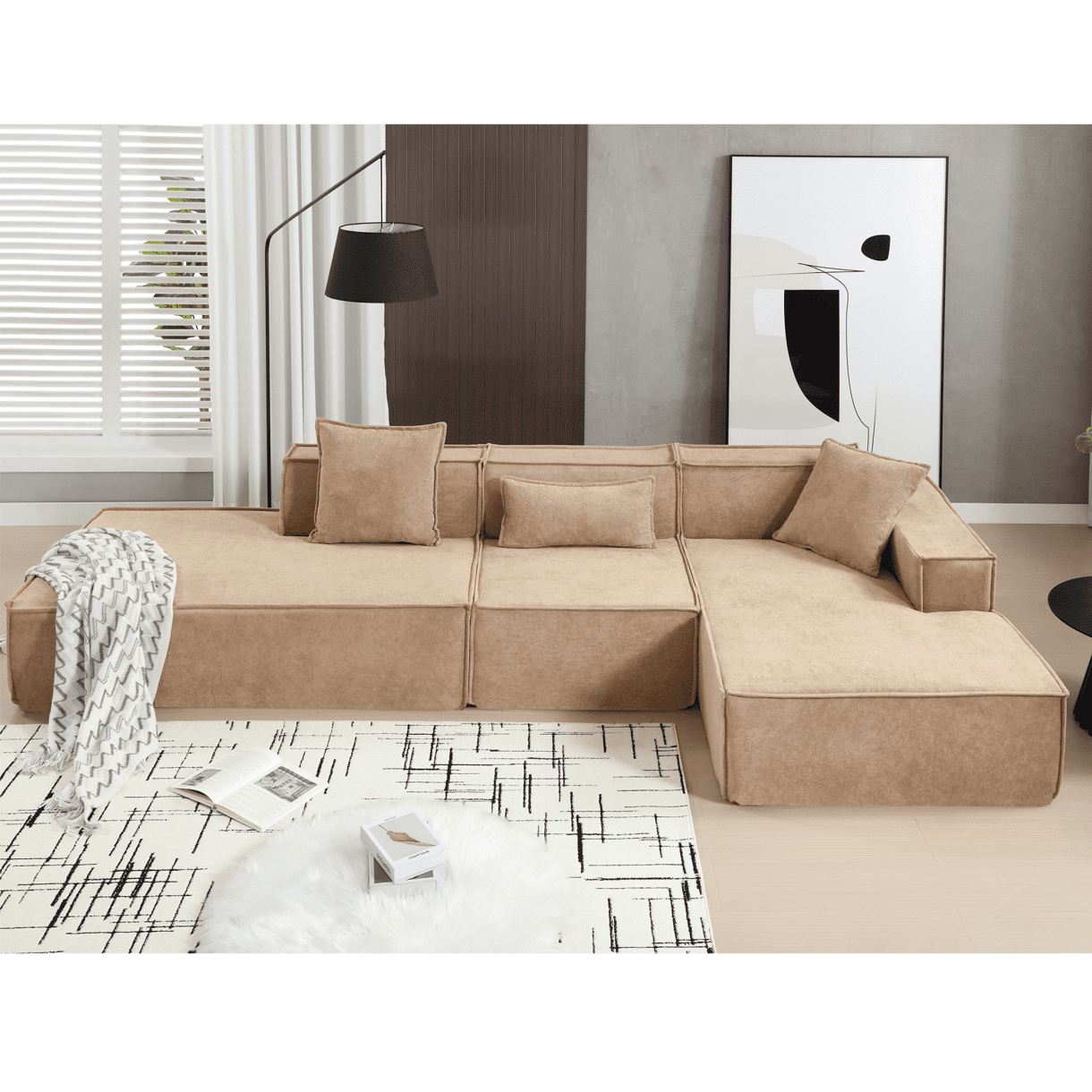 Modular Combination Living Room Sofa Set, Modern Minimalist Sofa, Free ...