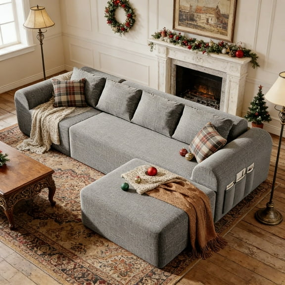 Compressed Sofa, Modular Sofa for Family, Fully Foam-filled ...
