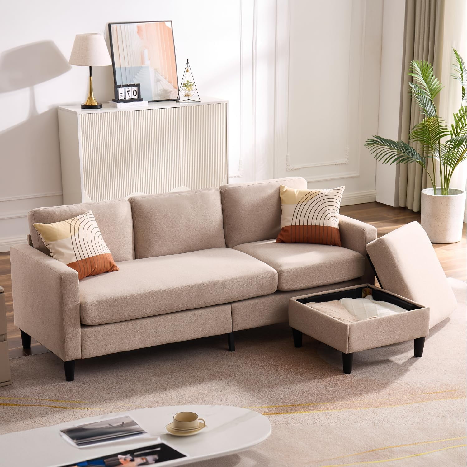 Convertible Sectional Sofa Couch With Reversible Chaise