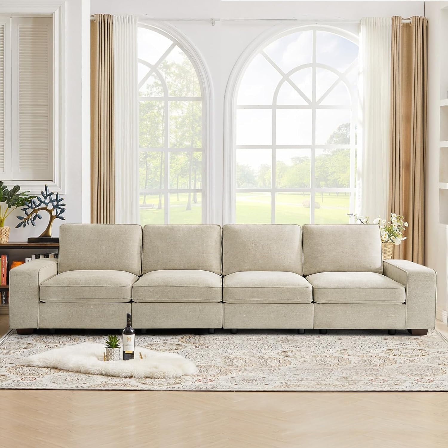 Modular Couch for Living Room, Deep Seat Couch with Storage, Free ...