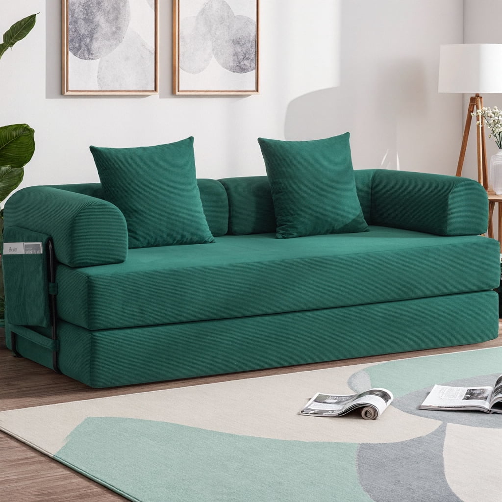 Modular Foldable Compressed Sofa with Metal Frame, 2-Seater Couch ...