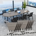 Modular Folding Trapezoid Conference Table with Locking Casters, Mobile ...