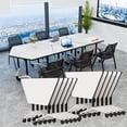Modular Folding Trapezoid Conference Table with Locking Casters, Mobile ...
