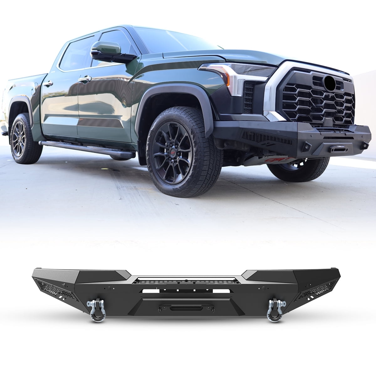 Modular Front Bumpe w/Winch Plate For 2022 2023 2024 2025 Toyota Tundra ...
