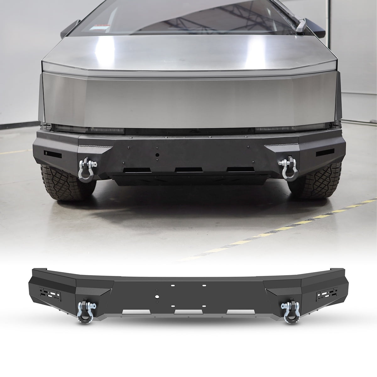 Modular Front Bumper+Side Wings For 2024 2025 Tesla Cybertruck 2 x D ...