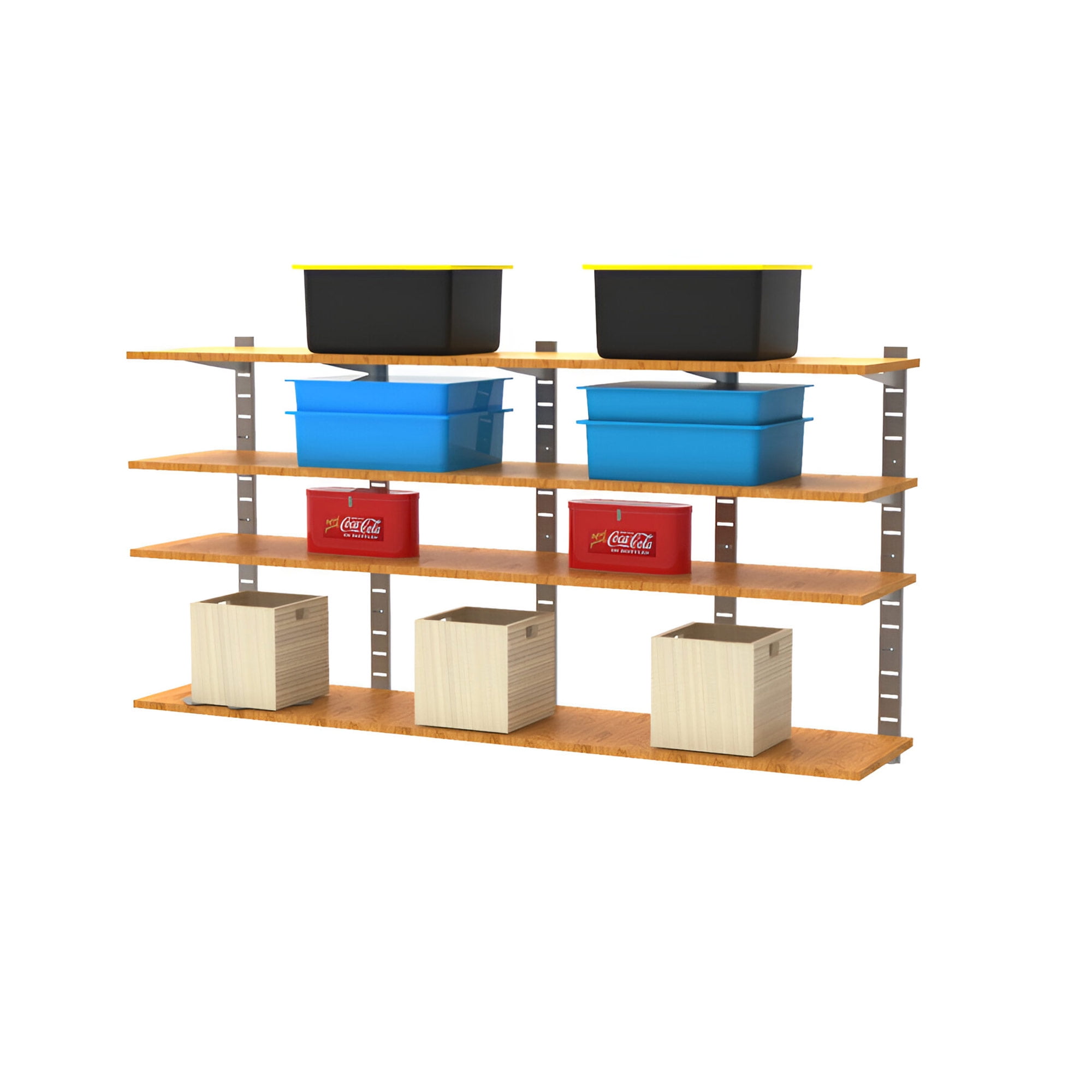 Modular Garage / Laundry Room / Pantry Shelving System 91" High with 8 ...