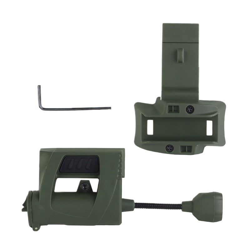 Modular Helmet Light with Flexible Arm and Mount Base CR123A Powered ...