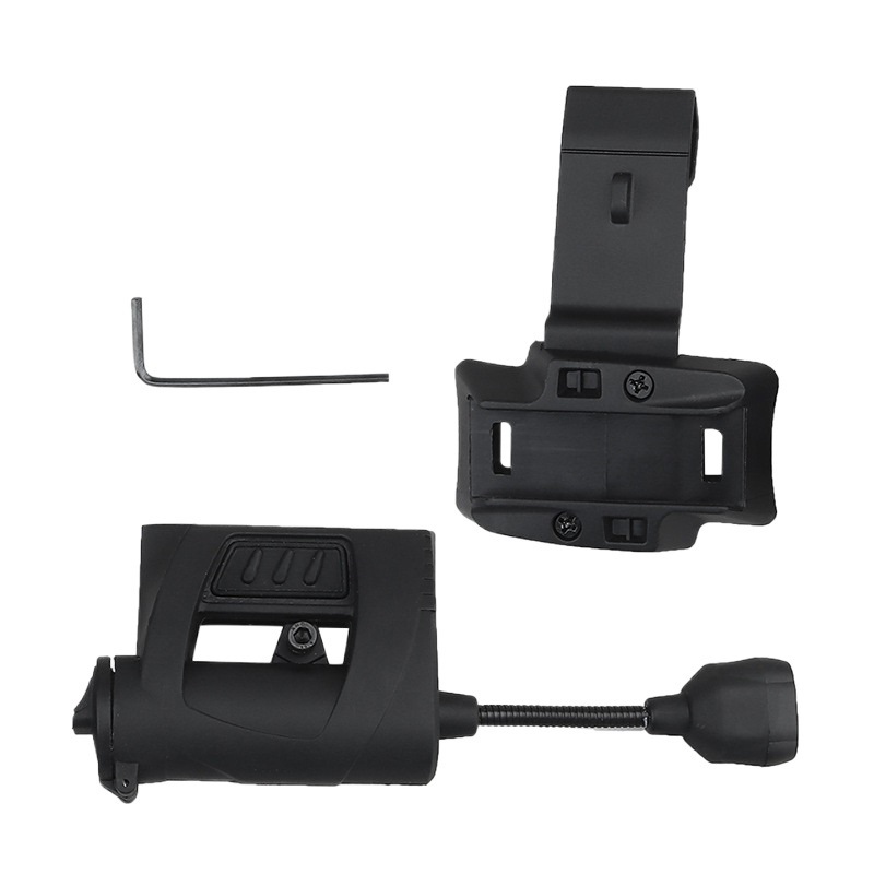 Modular Helmet Light with Flexible Arm and Mount Base CR123A Powered ...