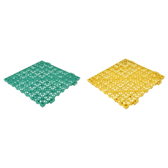 Modular Interlocking Cushion Rubber Floor Tiles, Non Splicing Drainage ...