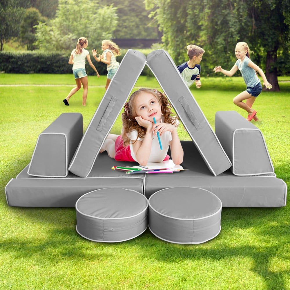 Modular Kids Play Couch Child Convertible Building Fort Sofa and ...