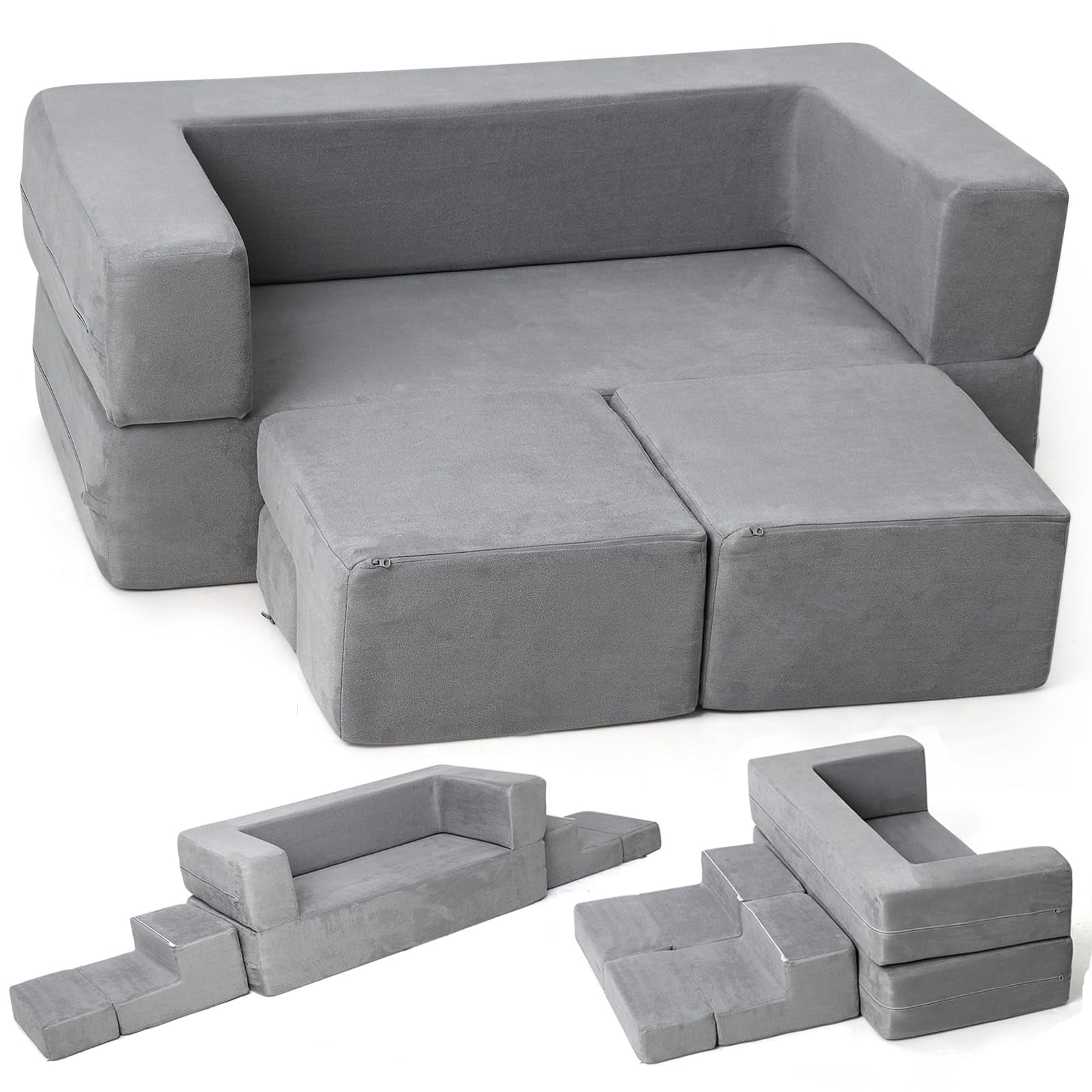 Modular Kids Play Couch Couchtoddler Playroom Set Toddler Couch Kids ...