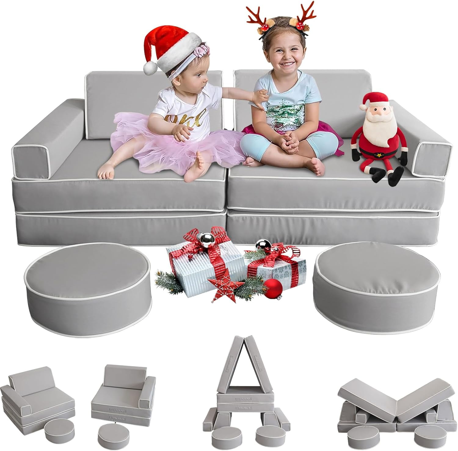 Modular Kids Play Couch, Kids Sectional Couch Sofa, Bedroom and ...