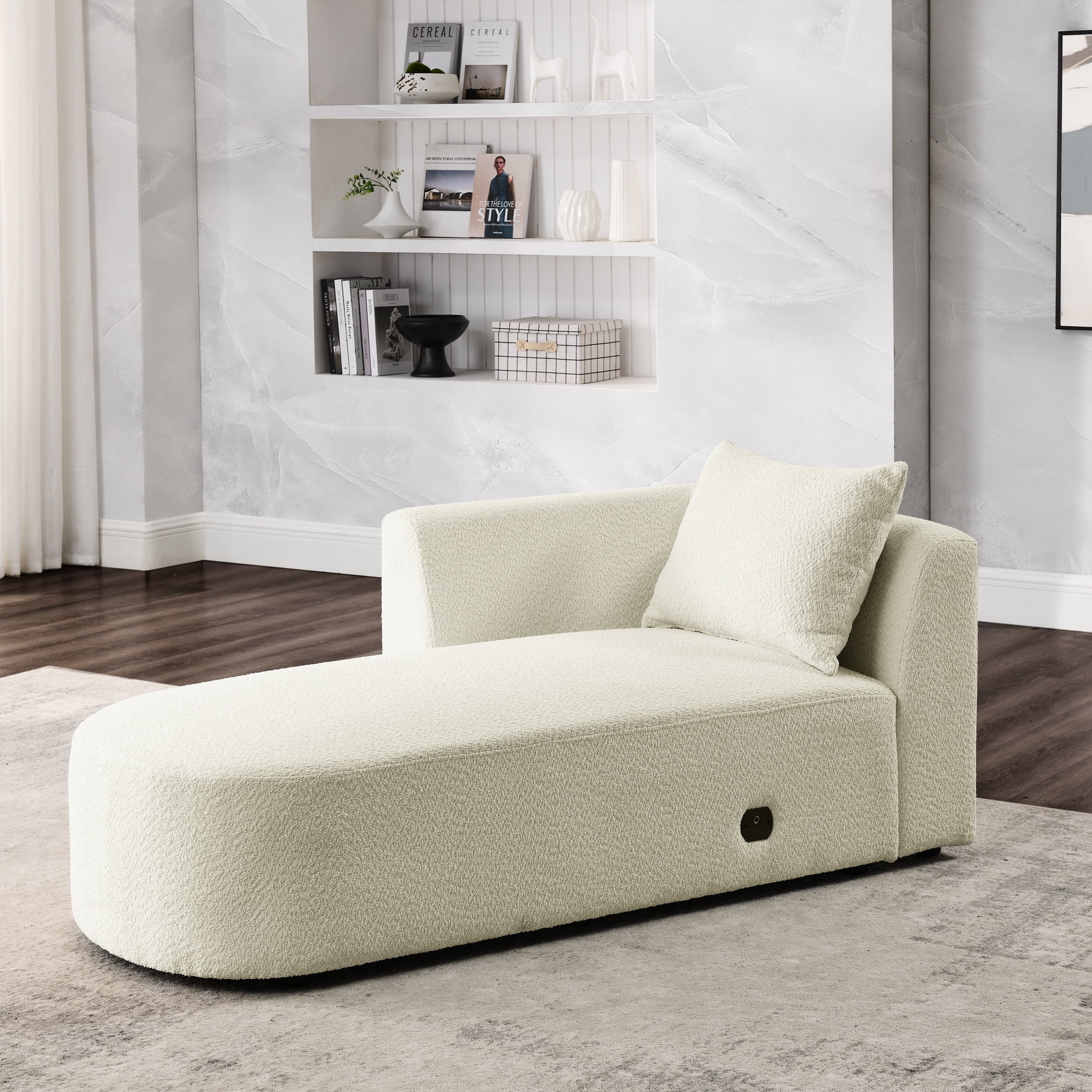 Modular Left Chaise Beige Color - Spacious And Relaxing, Solid Wood ...