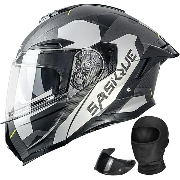 Modular Motorcycle Helmet Generic Dual Visor ECE 22.06 Certified, Sun ...