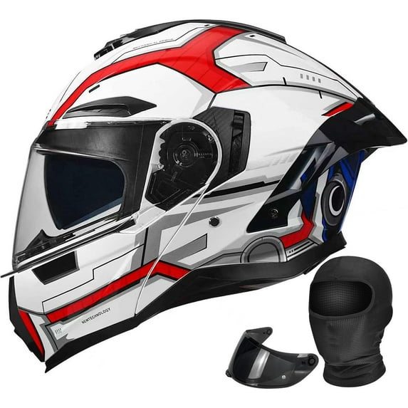 Modular Motorcycle Helmet Generic Dual Visor ECE 22.06 Certified, Sun ...